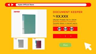 Jual JOYKO Document Keeper Clear Holder Map File Dokumen Folder Warna ...