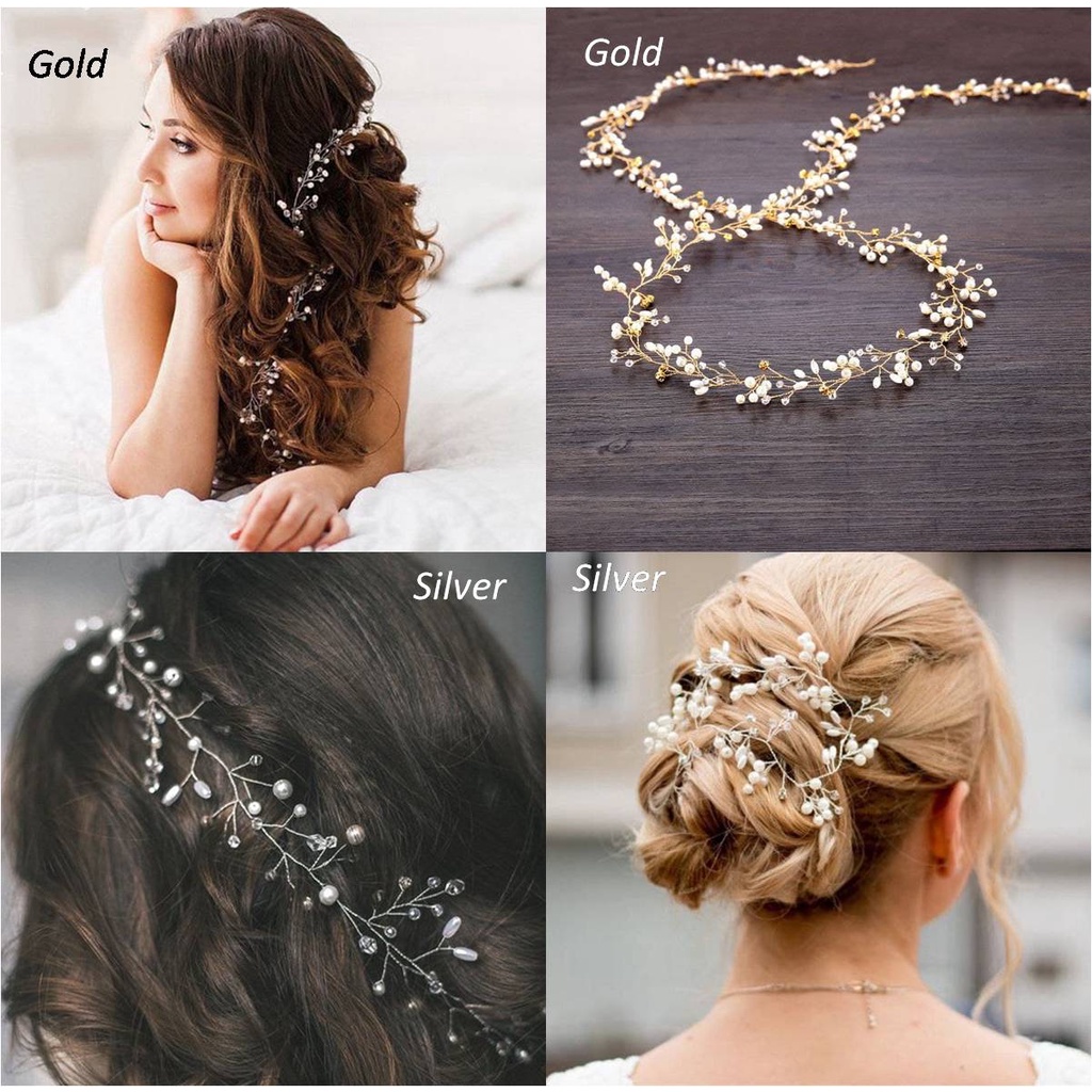 Jual Hairpiece Aksesoris Pengantin / Headpiece Kawat Rambatan / Mahkota ...