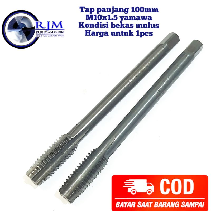 Jual tap baut kunci 14 kasar m10x1.5 long 100mm yamawa japan bukan utk ...