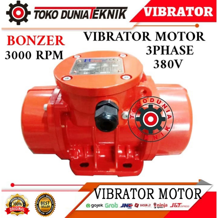 Jual BMV-2000/3 -2000WATT-20KN 2POLE 3PHASE BONZER VIBRATOR MOTOR ...