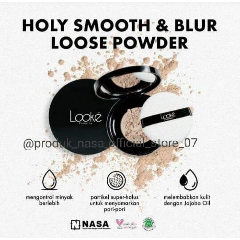 Jual LOOKE Holy Smooth and Blur Loose Powder ( 20 gram ) | Shopee Indonesia