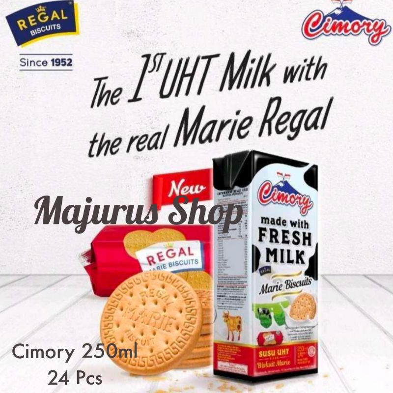 Jual Cimory Susu UHT Marie Biscuits Regal 250ml [ 1 Dus - 24 pcs ...