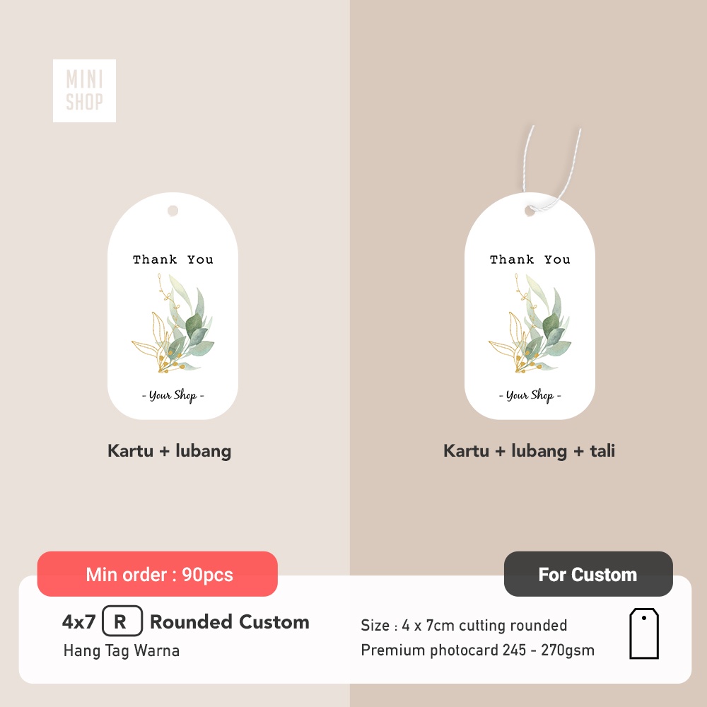 Jual Hang / souvenir tag edisi warna ( murah / wedding / label ...