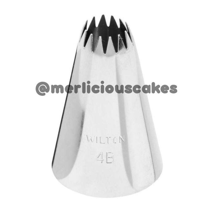 Jual Wilton Open Star Tip Spuit 4B Piping Tip Original | Shopee Indonesia