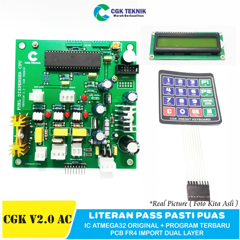 Jual CGK TEKNIK - CPU PERTAMINI POM MINI CGK 2.0 POMPA AC + KEYPAD MEMBRANE CGK + LCD1602 ...