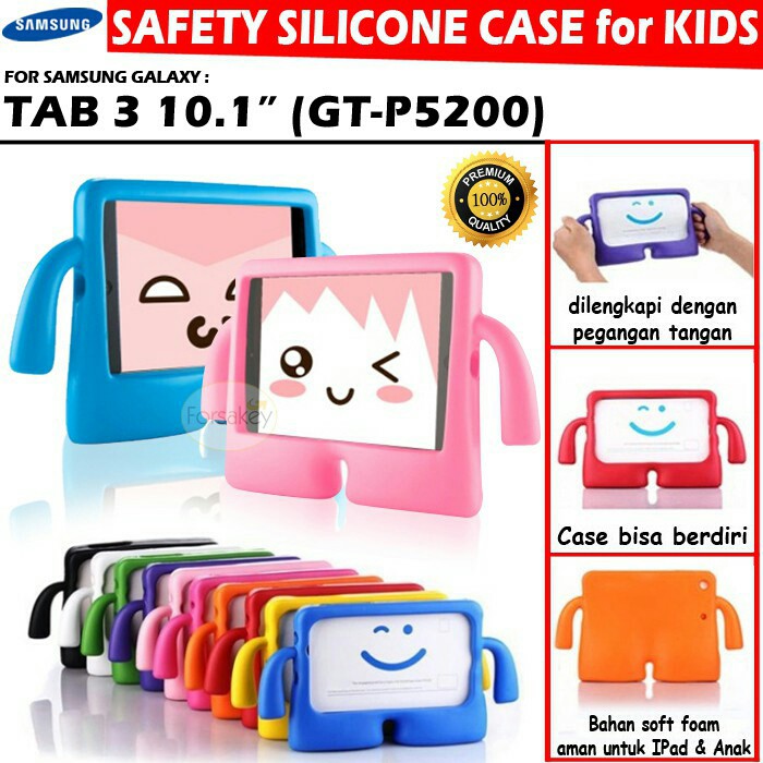 Jual Case Tab Tablet Samsung Kids Softcase Standing Tab 3 GT P5200 10 ...