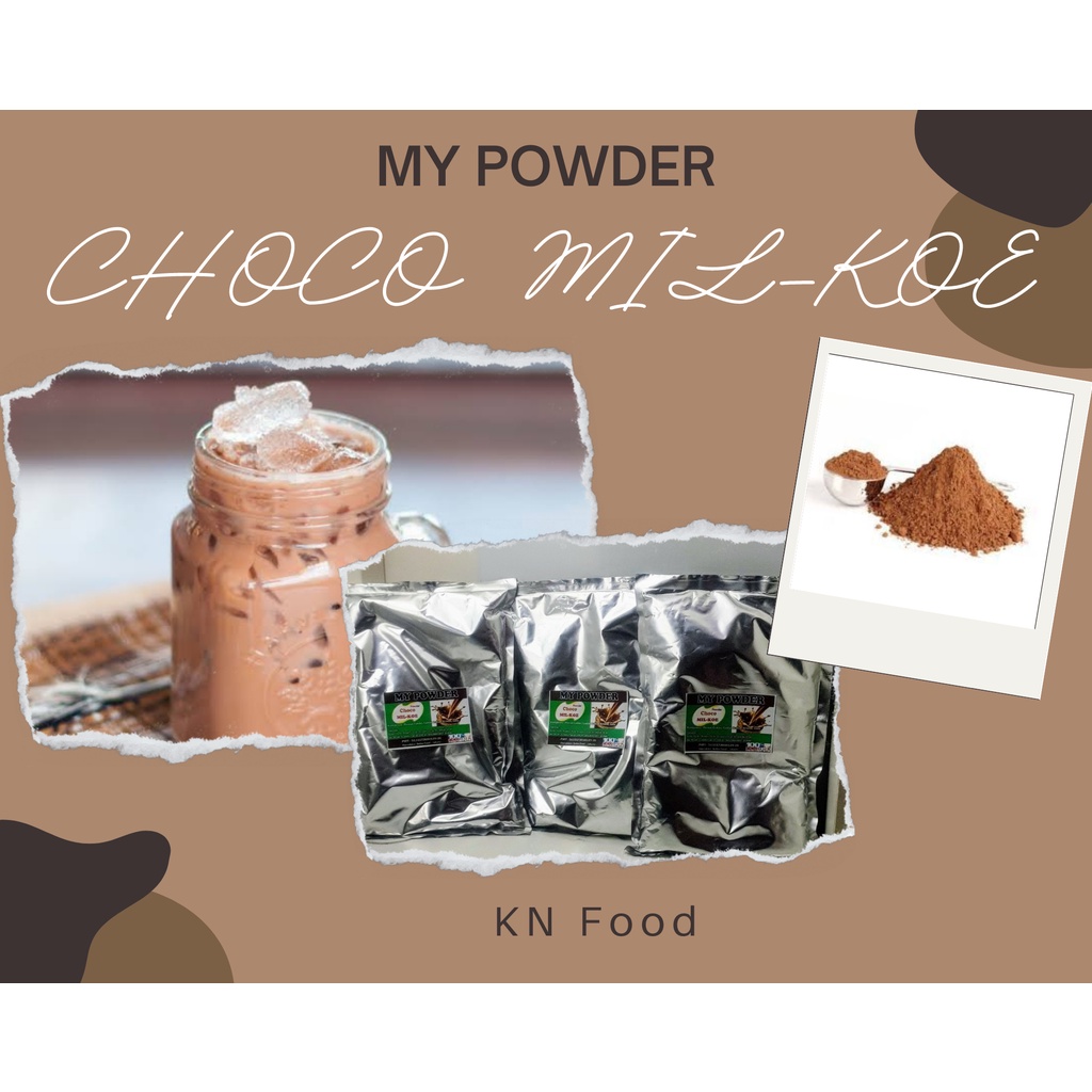 Jual Powder Choco mil-koe bubuk chocolate Ala ala milo 1Kg | Shopee ...