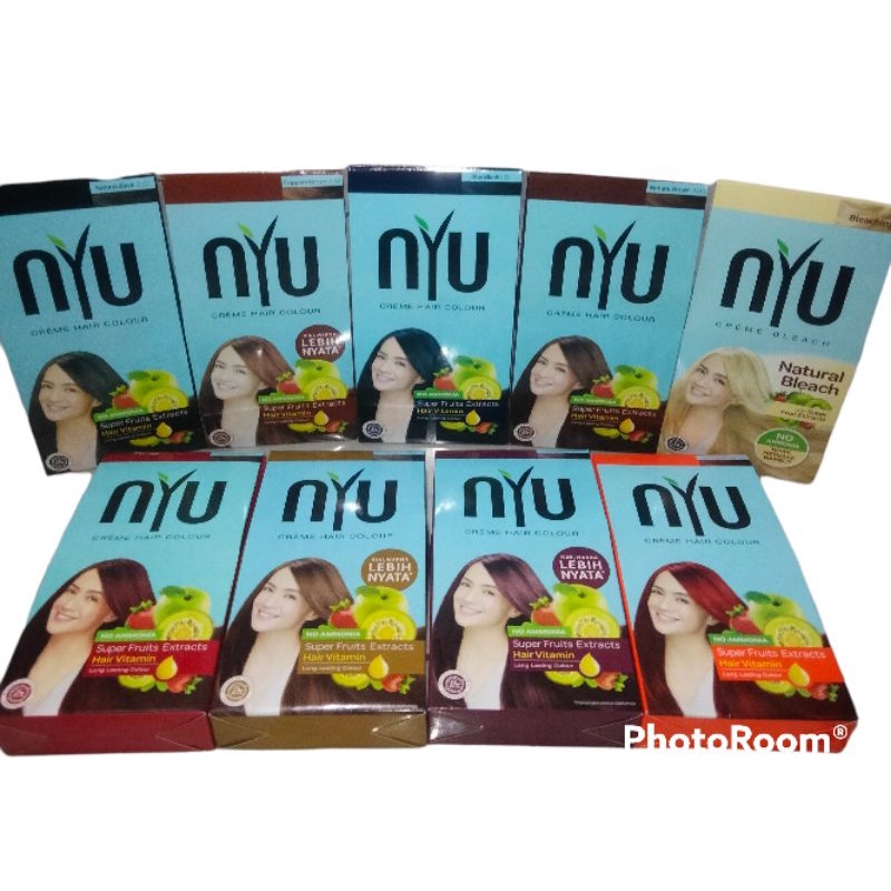 Jual Nyu creme hair colour/nyu pewarna rambut/cat rambut/nyu | Shopee ...