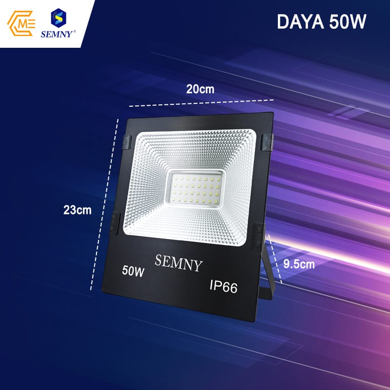 Jual Lampu Sorot Floodlight LED 50W 220V SY-2017 IP66 | Shopee Indonesia