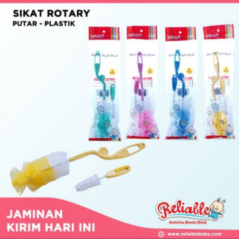 Jual Reliable Sikat Botol Sikat Rotary \ Sikat Botol Bayi 2in1 Reliable ...