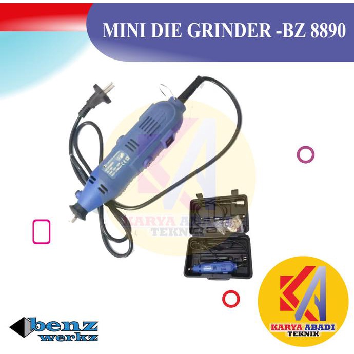 Jual Gerinda Bor Mini Tangan / Mini Die Grinder Benz Werkz 3Mm / Tuner ...