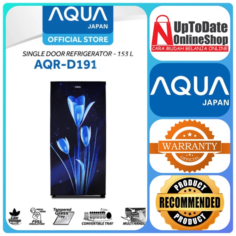 Jual KULKAS 1 PINTU AQUA AQR-D191 SUPER FAST COOLING LOW WATT | Shopee Indonesia