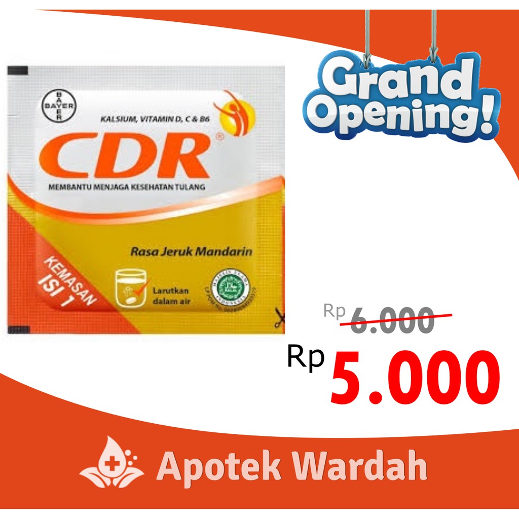Jual CDR Strip Isi 1 Tablet | Shopee Indonesia