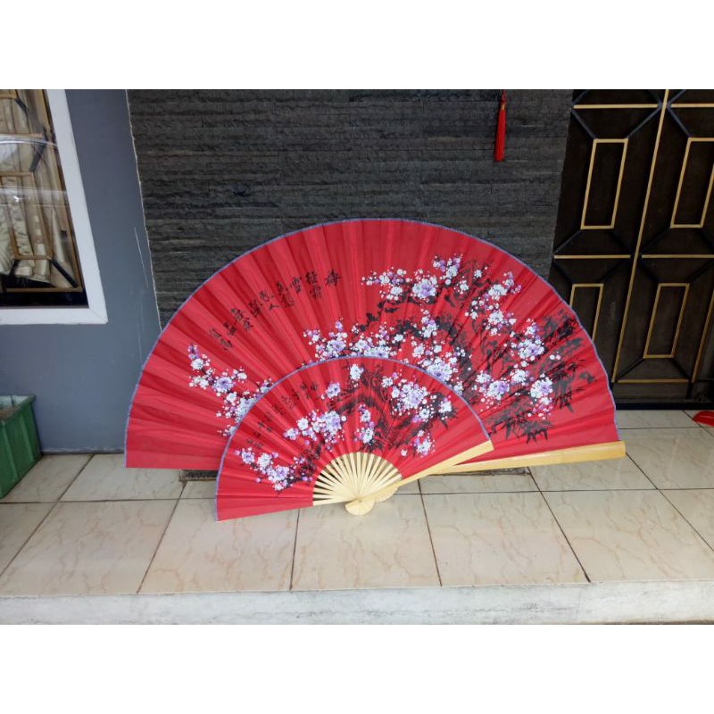Jual kipas besar/kipas cantik/pajangan dinding/hiasan dinding/dekor ...