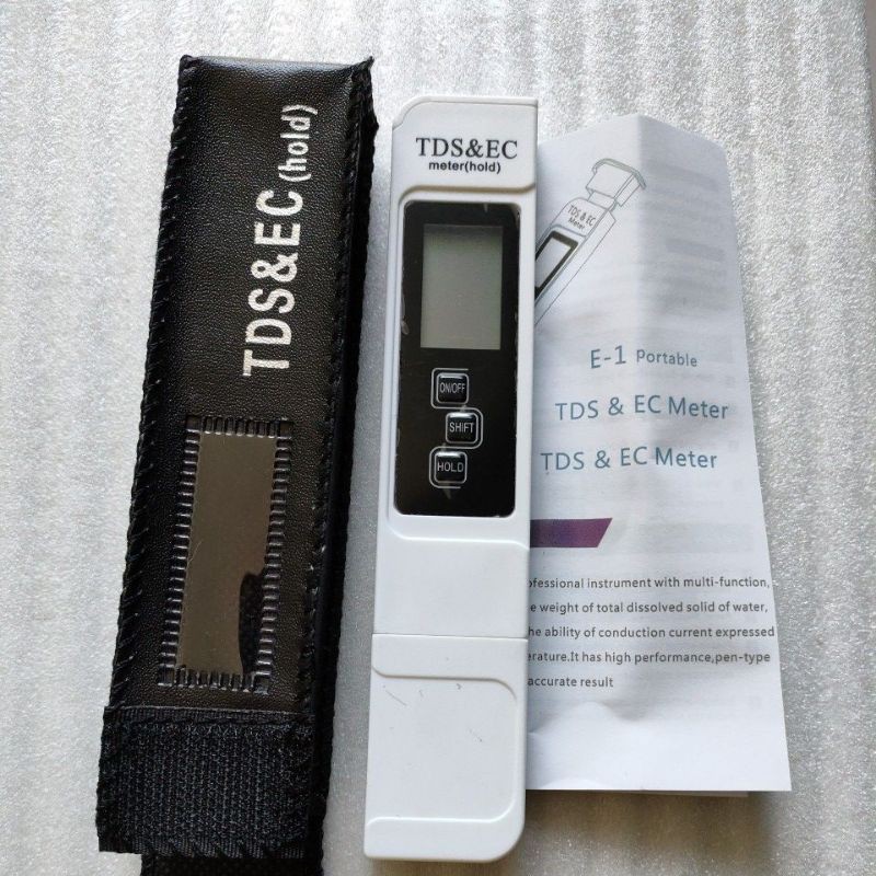 Jual TDS & EC meter Alat Pengukur Hidroponik 3 in 1 PPM test | Shopee ...