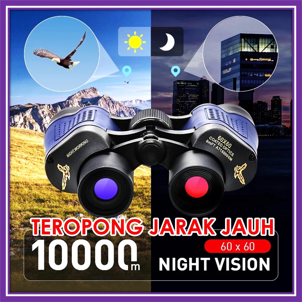 Jual Teropong Profesional Jarak Jauh 10 KM Binocular Binokular Outdoor ...