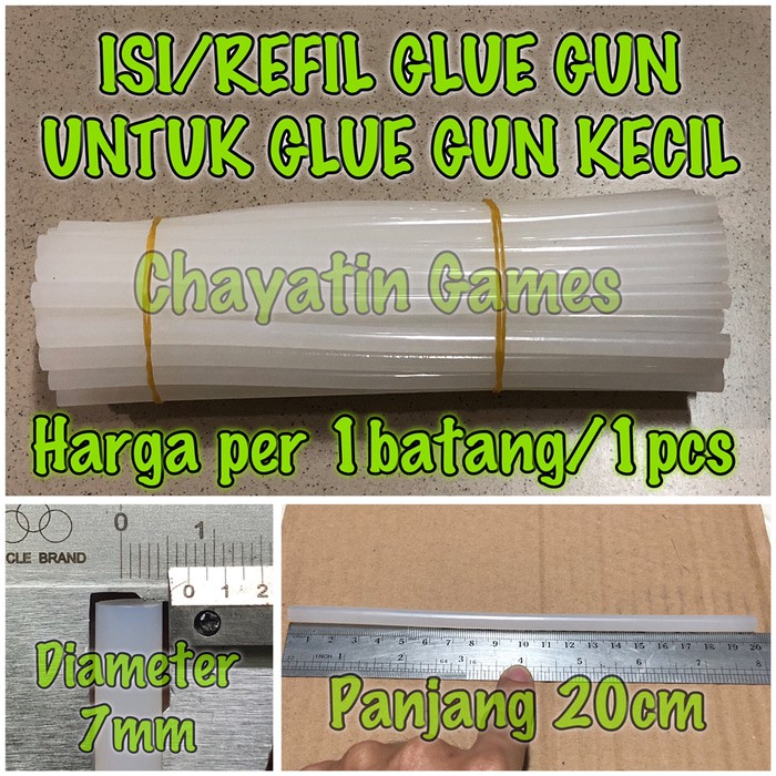 Jual ISI LEM GLUE GUN KECIL / REFIL GLUE GUN SMALL SIZE (Diameter LEM ...