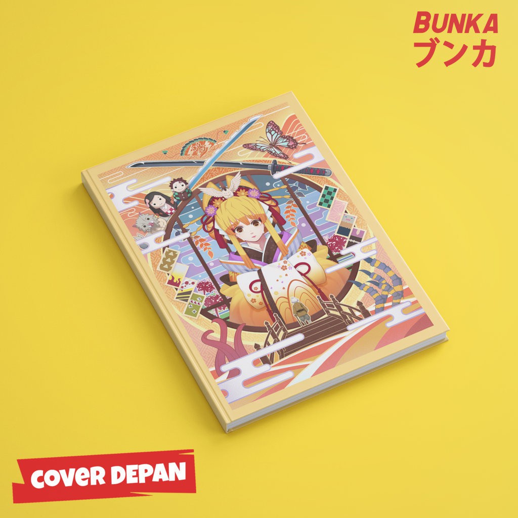 Jual Notebook Anime Kimetsu no Yaiba Geisha Zenitsu Hardcover A5 Buku ...