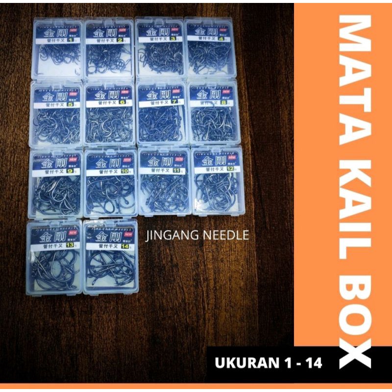 Jual MATA KALI KEMASAN BOX JINGKONG UKURAN 1-14 | Shopee Indonesia