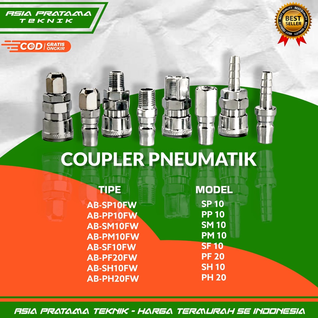Jual ORI!! YUKIDO Quick coupler SAMBUNGAN SELANG ANGIN COUPLER SF20 ...