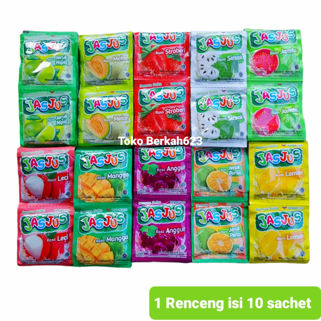 Jual JASJUS Minuman Serbuk Instan 1 Renceng Isi 10 Sachet | Shopee ...