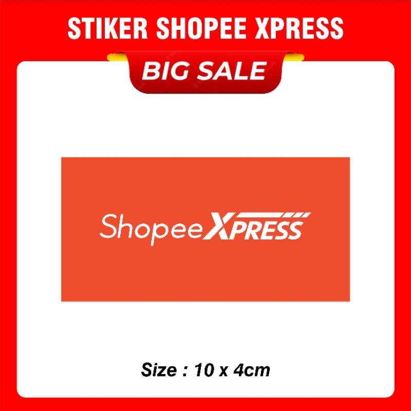 Jual Stiker Shopee Express Vinyl Size 10x4 | Shopee Indonesia
