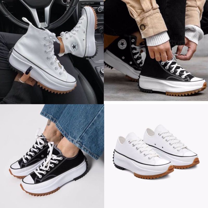 Jual Sepatu Converse Run Star Hike 70s High Sneakers Wedges Wanita ...