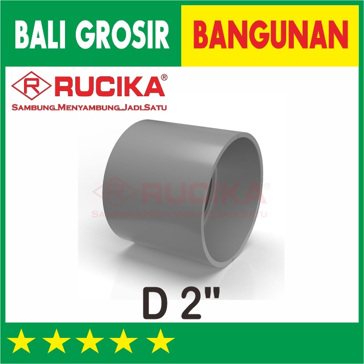 Jual 2" SOCK D SAMBUNGAN LURUS RUCIKA FITTING PIPA PVC TIPIS | Shopee ...