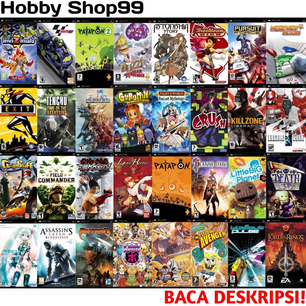 Jual TERMURAH! Kaset Game PSP Atau PPSSPP Terlengkap By Request ...