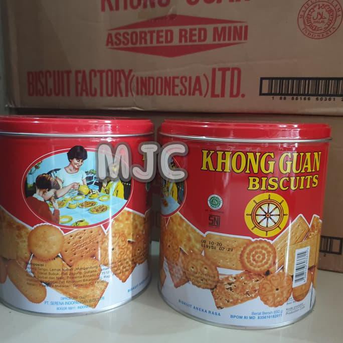 Jual PROMO !! KHONG GUAN ASSORTED RED MINI 650 GR BISKUIT KHONG GUAN ...