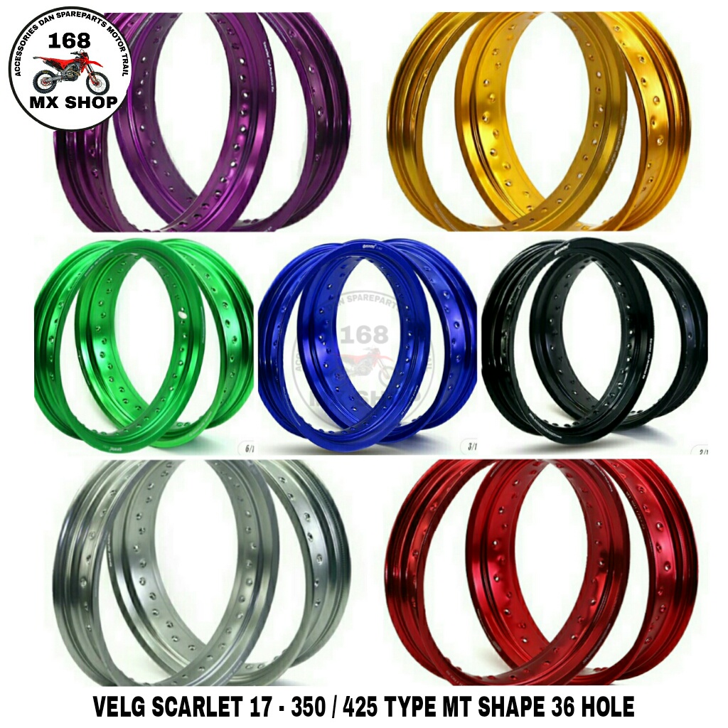 Jual Velg Velek Velk Vlek PeleK Pelk Supermoto Rim Aloy Scarlet Ring R ...