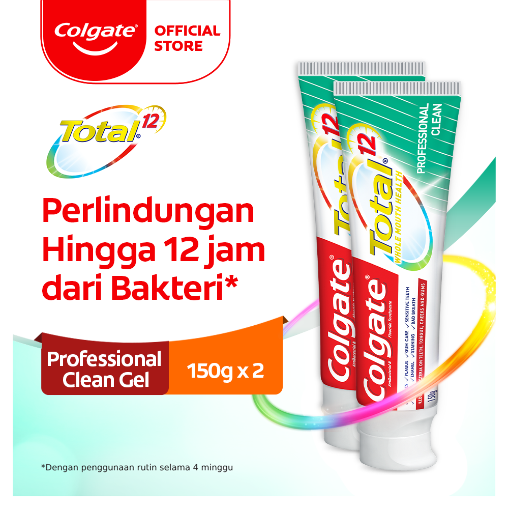 Jual Colgate Total Professional Clean Gel Toothpaste 150g - Pasta Gigi ...