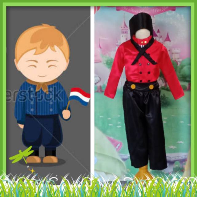 Jual Belanda/Holland/Netherland/Baju Negara Belanda Boy/Pakaian Adat ...