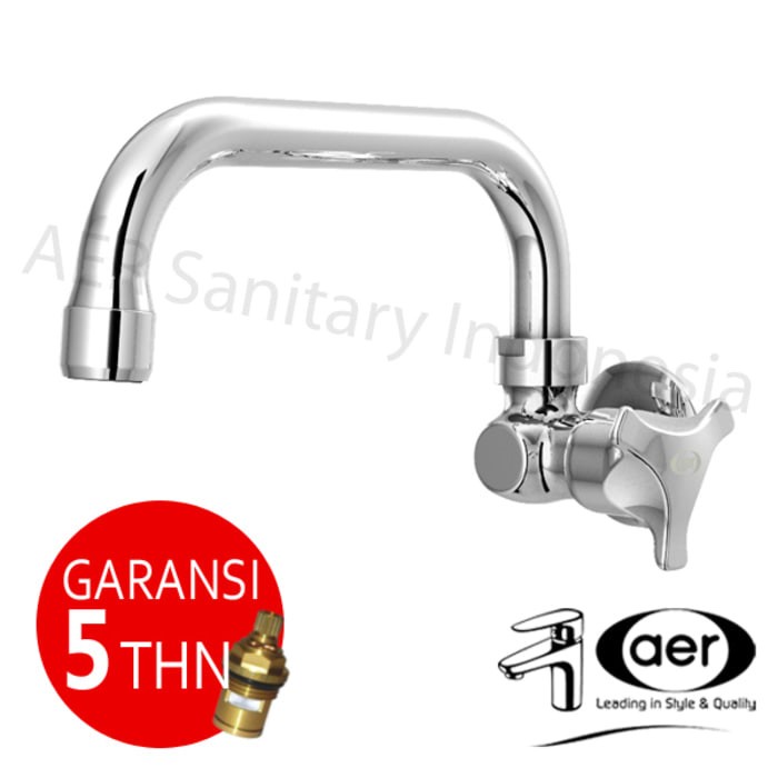 Jual TERBARU AER KRAN DAPUR - KRAN AIR KUNINGAN / WALL KITCHEN FAUCET ...