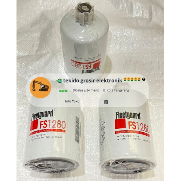 Jual FS 1280 filter fleetguard fs1280 | Shopee Indonesia