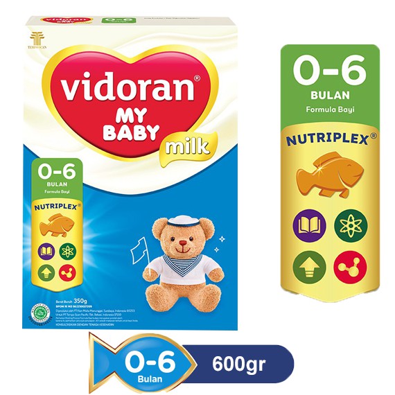 Jual Vidoran My Baby Nutriplex 575gram Susu Formula 0 - 6 bulan ...