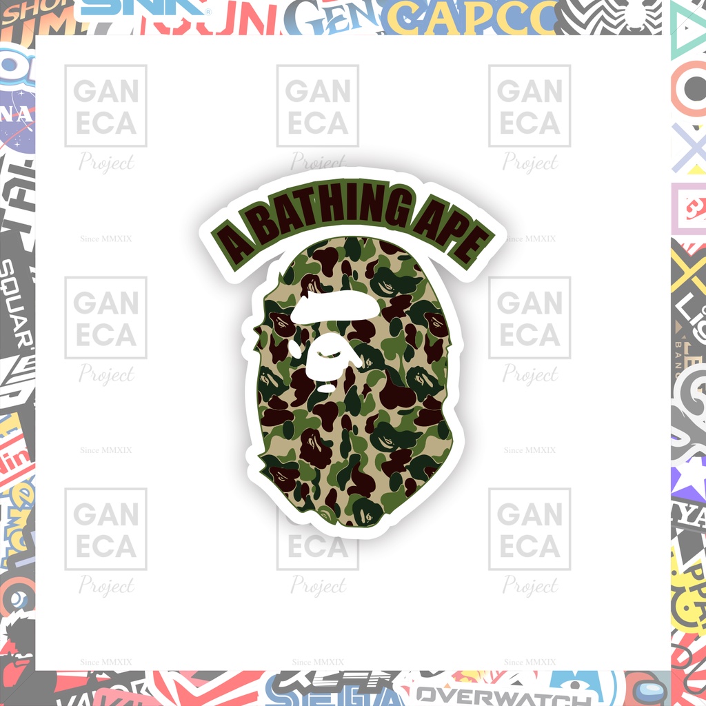 Jual Stiker / Sticker Pack BAPE A BATHING APE (Stiker Helm / Motor ...