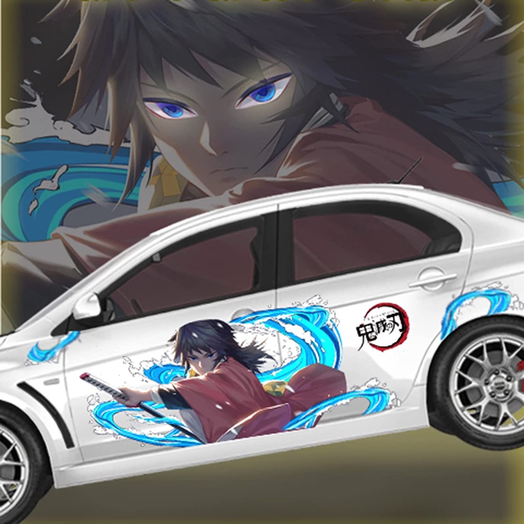 Jual Anime Demon Slayer Tomioka Giyuu Car Stickers, Self-Adhesive Side ...