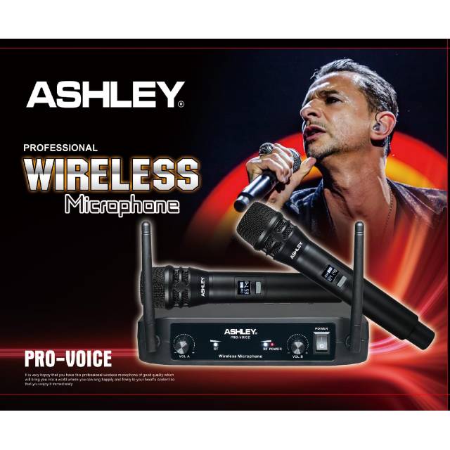 Jual Mic wireless Ashley pro voice . profesional mic | Shopee Indonesia