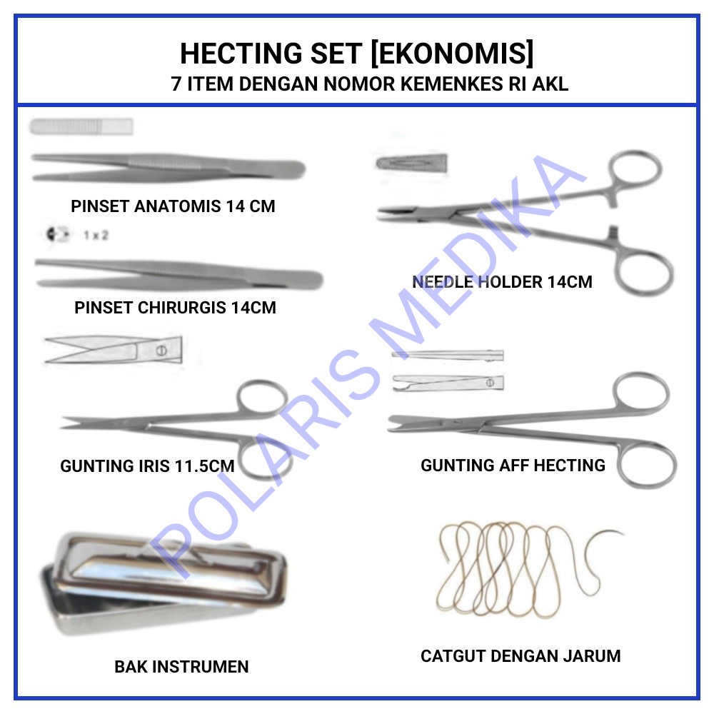 Jual Hecting Set [Economy] / Suturing Kit | Shopee Indonesia