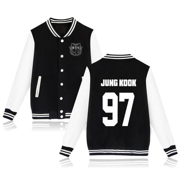 Jual JACKET VARSITY BTS JUNGKOOK (BISA CUSTOM NAMA NOMOR) | Shopee ...