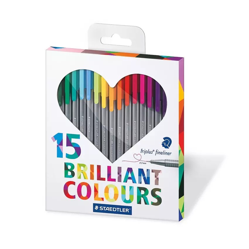 Jual Staedtler Triplus Fineliner Set Pulpen Warna 334 C15H - Isi 15 Pcs ...