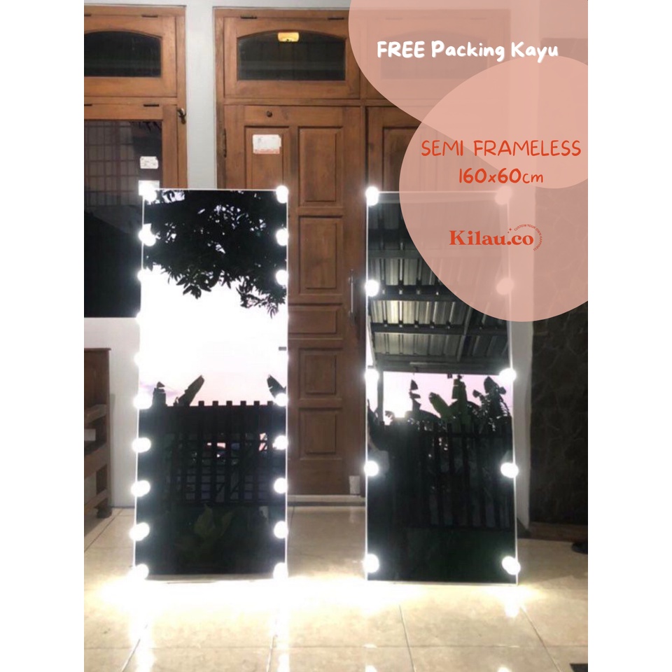 Jual STANDING MIRROR SEMI FRAMELESS 160x60cm (HARGA SUDAH TERMASUK ...