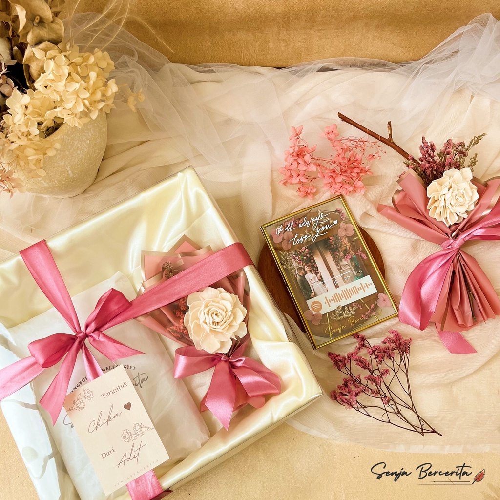 Jual VALENTINE PACKAGE SENJA BERCERITA / BUKET BUNGA VALENTINE / BUKET ...