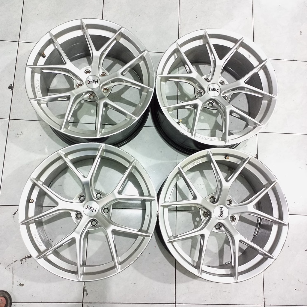 Jual VELG MOBIL BEKAS HSR FORGED WURZBURG FI R19X8,5/9,5 PCD 5X114,3 VELG ONLY SILVER | Shopee ...