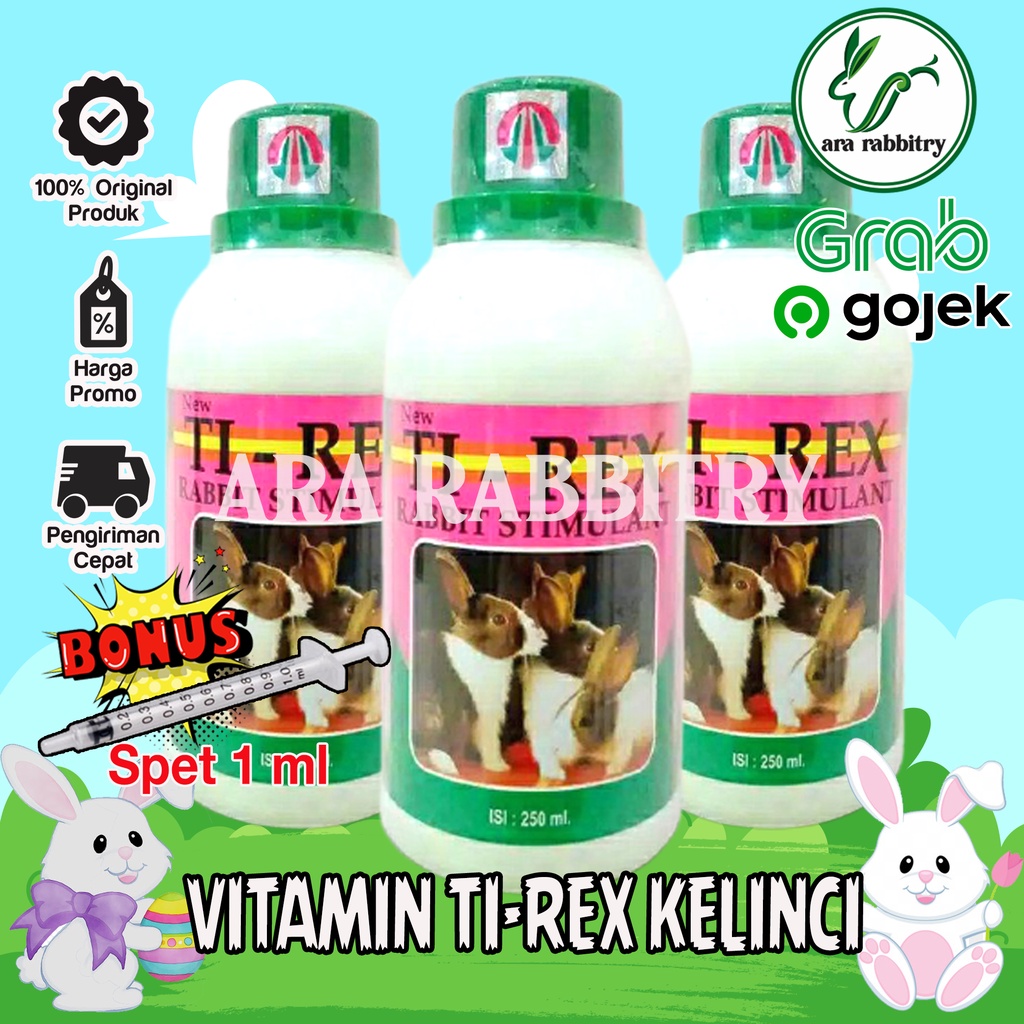 Jual VITAMIN TIREX 250 ML SUPLEMEN PEMACU PERTUMBUHAN PENGGEMUKAN ...