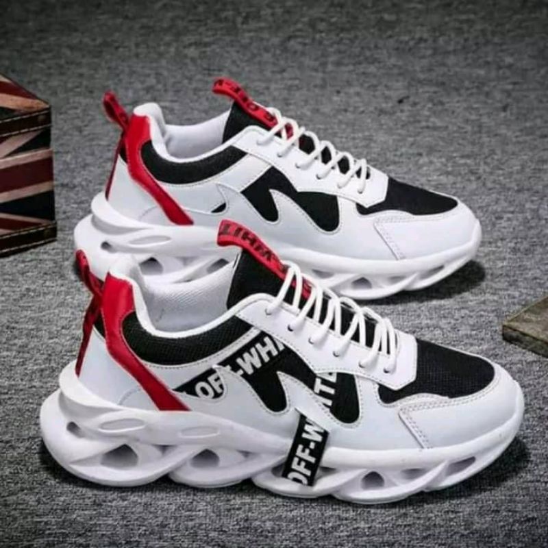 Jual RK Collection - Sepatu Pria Running Sport Off White New 2024 ...