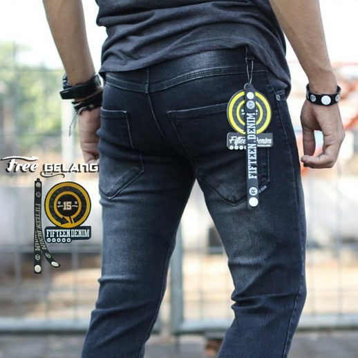 Jual FIFTEEN DENIM - Celana Jeans Pria Slim Fit Streetch Original ...