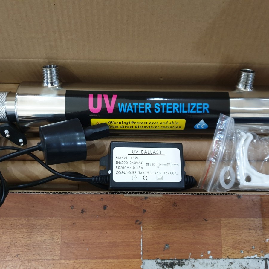 Jual LAMPU UV WATER STERILIZER 2 GPM IN OUT DRAT 1/4'' - UV 2GPM UNIT | Shopee Indonesia