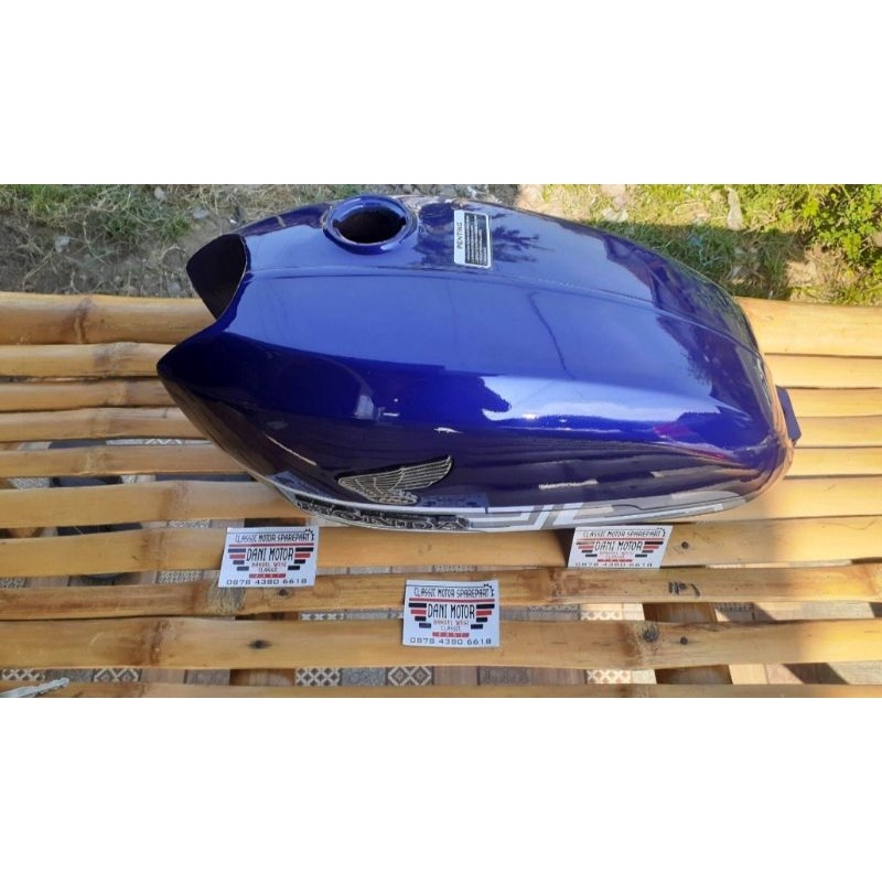 Jual TANGKI CB CAT WARNA UNGU COMBINASI PUTIH SET EMBLEM | Shopee Indonesia